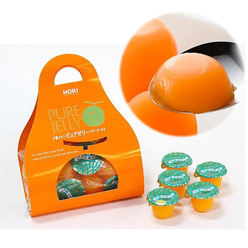 日本 HOKSIN 夕張哈密瓜果凍 12入 伴手禮 水果 果肉 甜點 北海道 迷你 小孩 大人-揪揪日貨